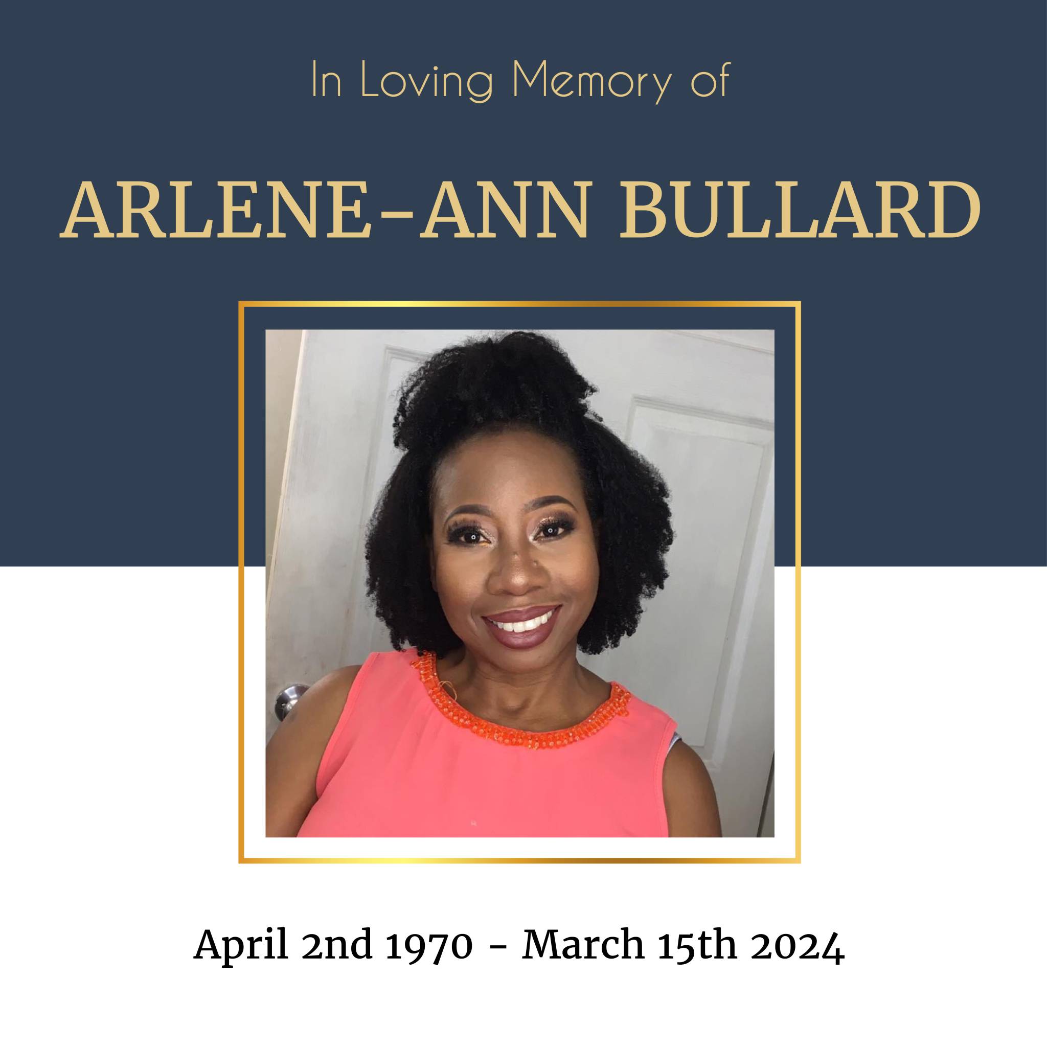 Arlene Ann-Bullard - Belgroves Funeral Home