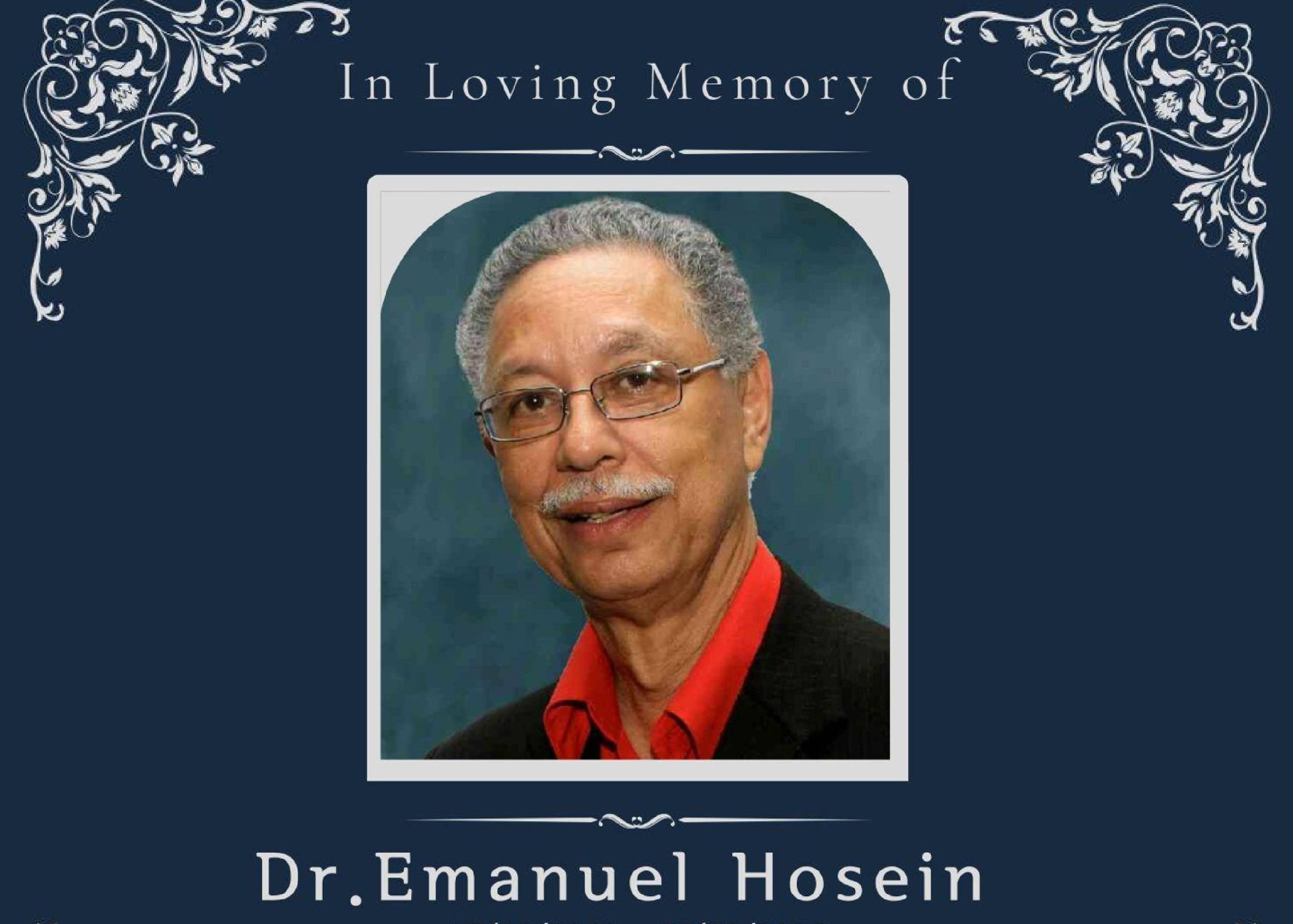 Dr. Emanuel Hosein - Belgroves Funeral Home