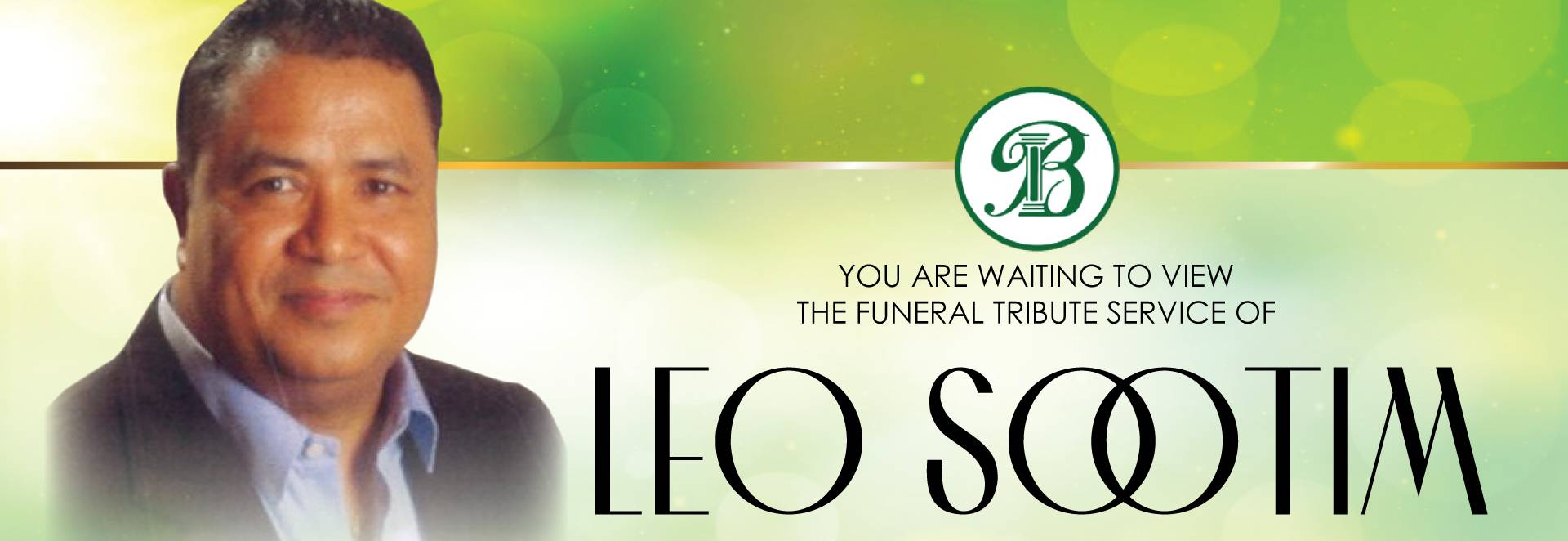 Leo Sootim - Belgroves Funeral Home